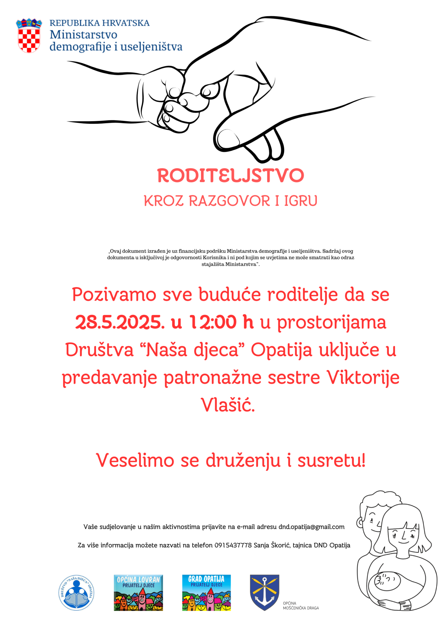 Roditeljstvo kroz razgovor i igru – Općina Lovran